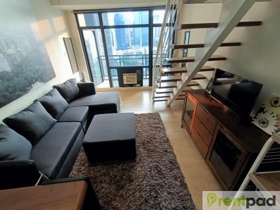 Fully Furnished 1 Bedroom Loft with Balcony at Gramercy Residence # ...